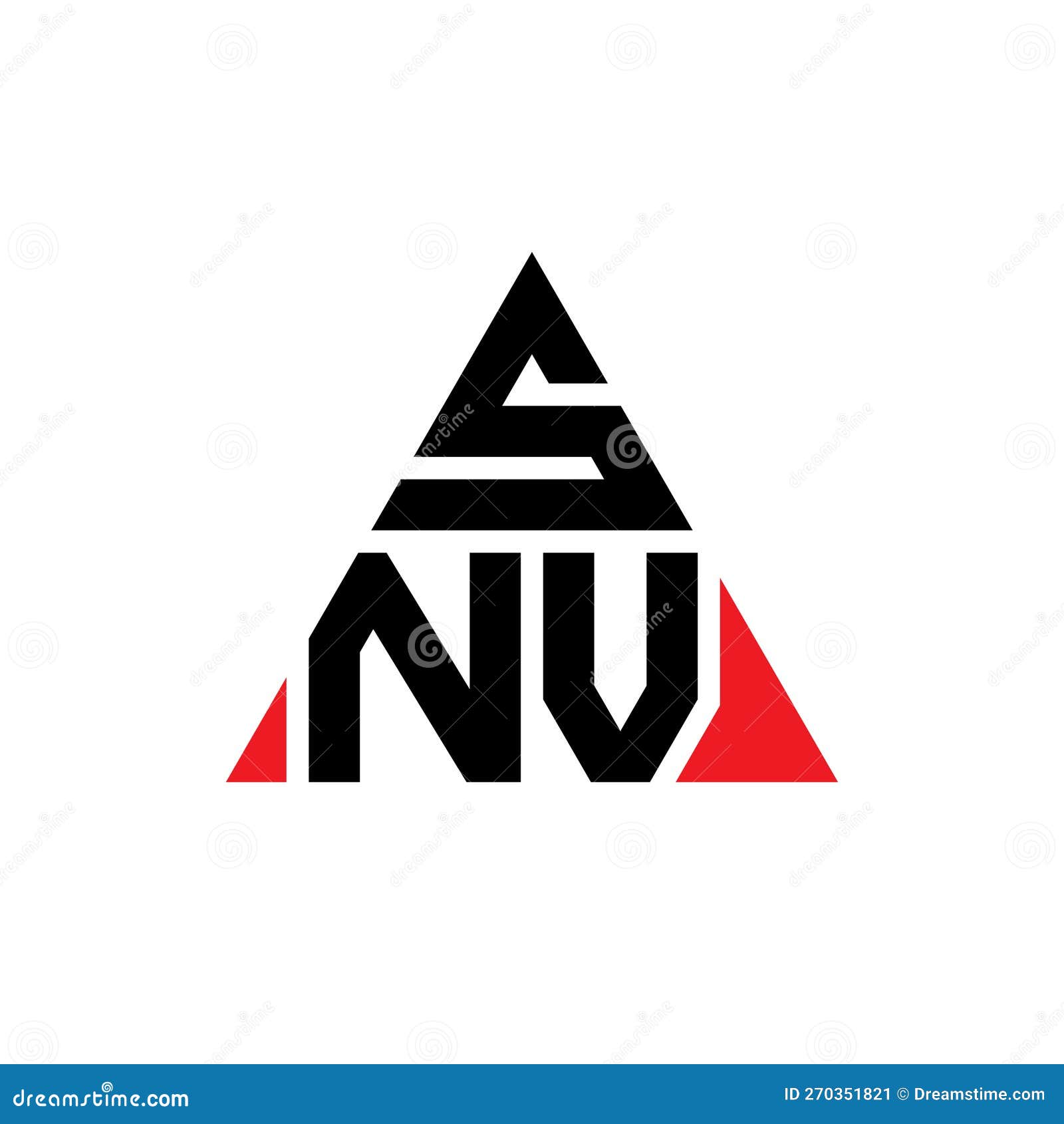 SNV Triangle Letter Logo Design with Triangle Shape. SNV Triangle Logo ...