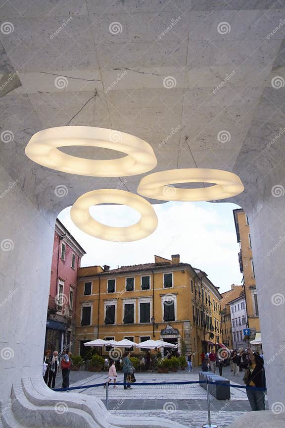 The SnÃ¸hettaâ€™s Cube at Carrara Marble Week Editorial Photography - Image of architect ...