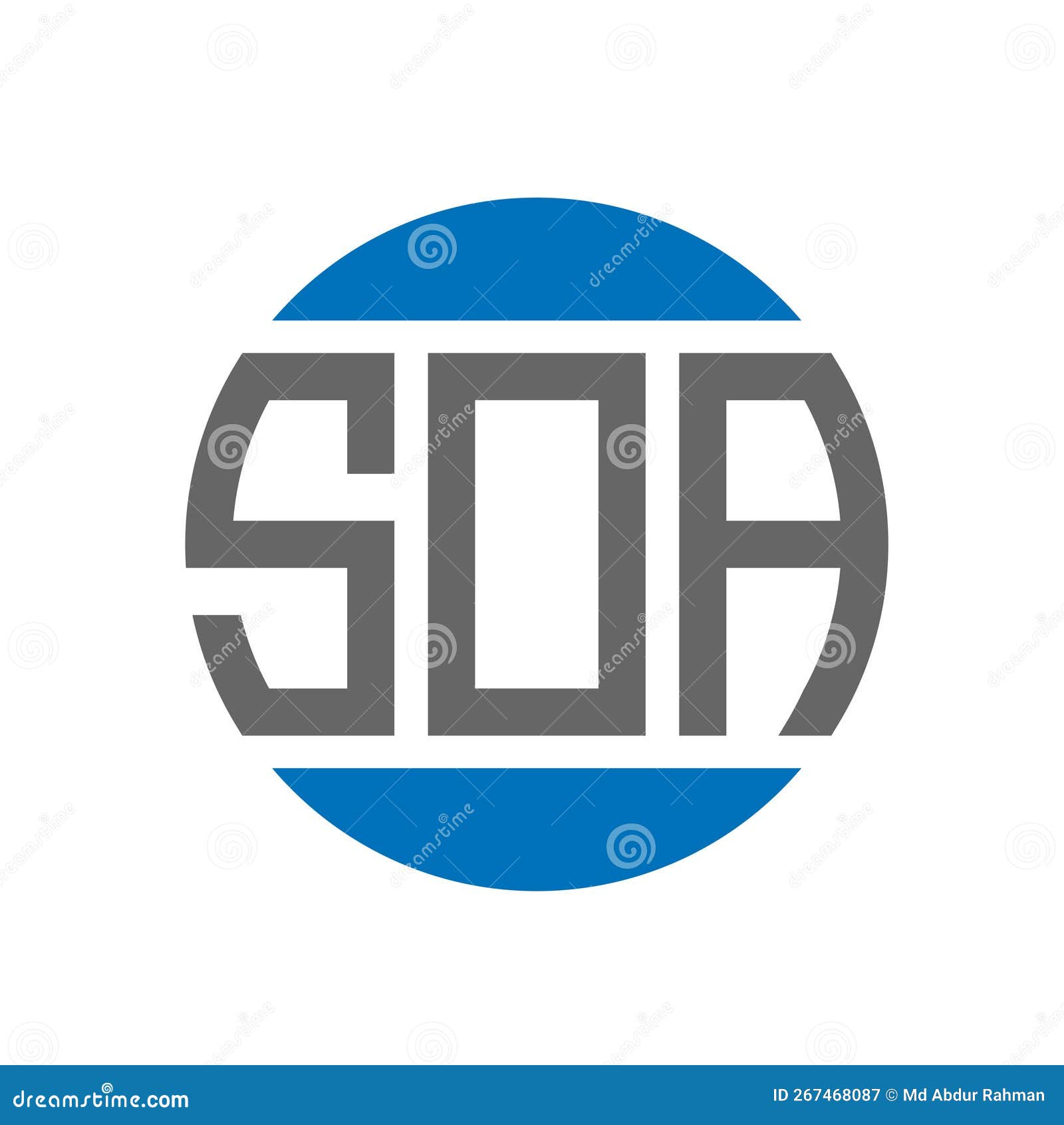 SOA Letter Logo Design on White Background. SOA Creative Initials ...
