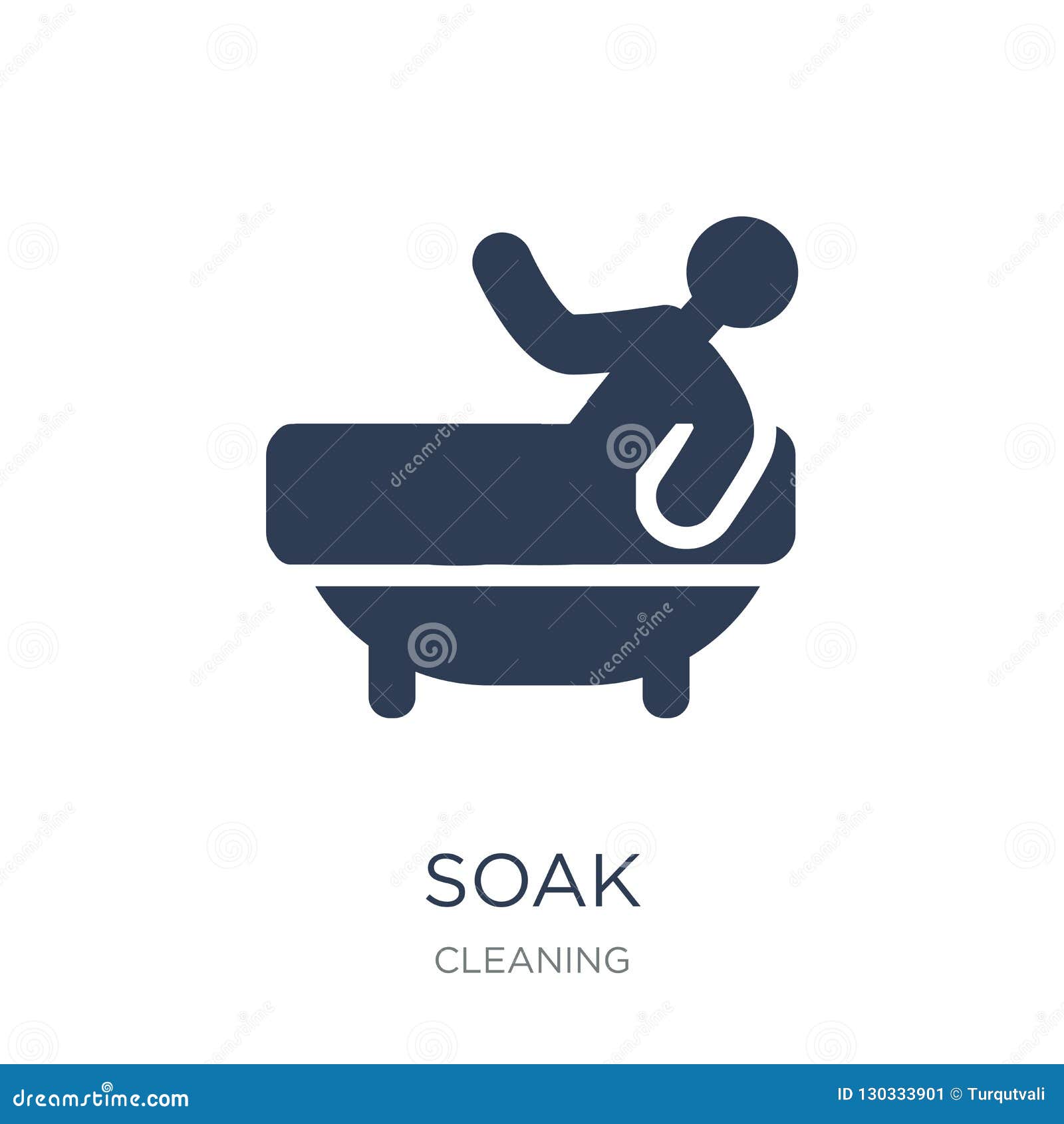 Soak Icon. Trendy Flat Vector Soak Icon on White Background from Stock ...