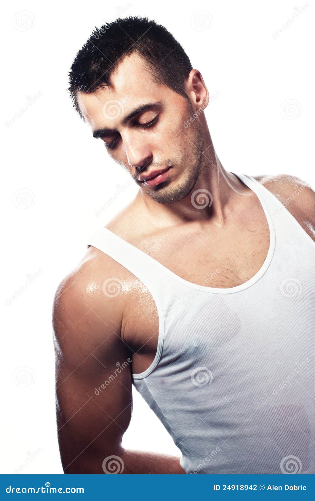 Soak Wet Young Handsome Men Stock Photo - Image of muscular, brawny ...