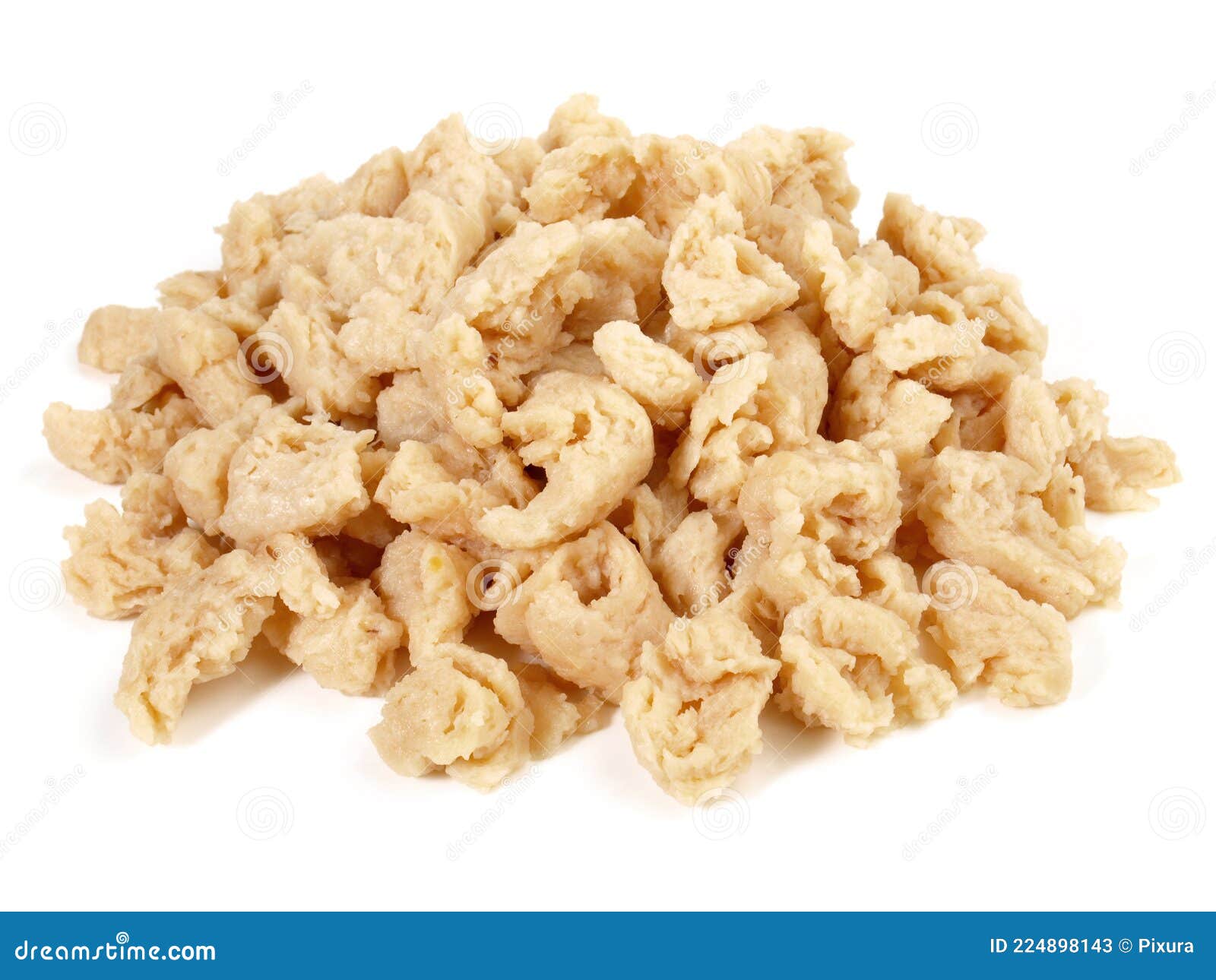 Soaked Soy Bean Flakes on White Background - Isolated Stock Image ...