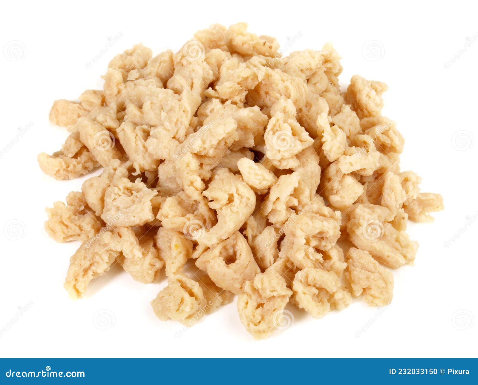 Soaked Soy Bean Flakes on White Background - Isolated Stock Photo ...