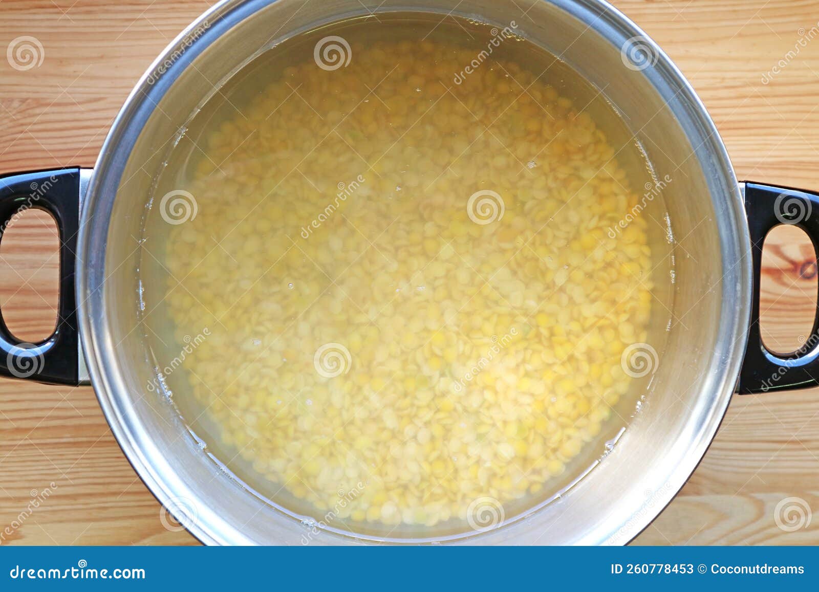 Soaking Soybeans in Water Overnight for Making Tempeh Stock Image ...
