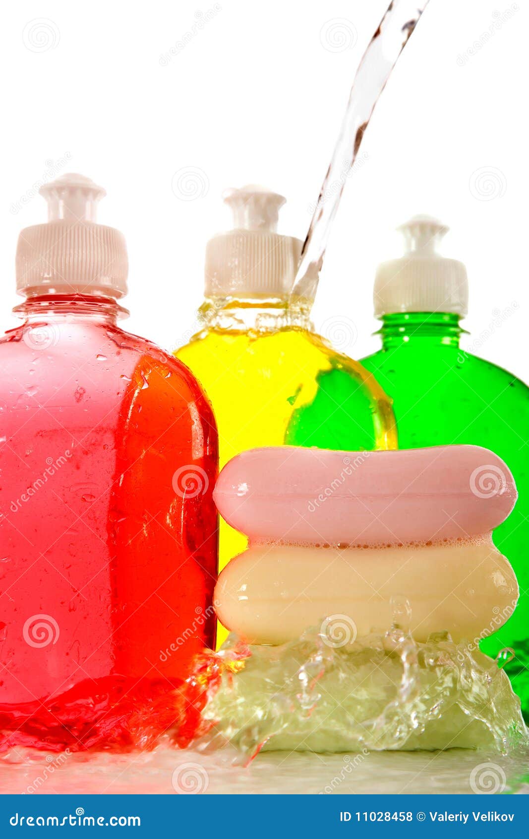 Soap stock photo. Image of water, drop, reflection, bottles - 11028458