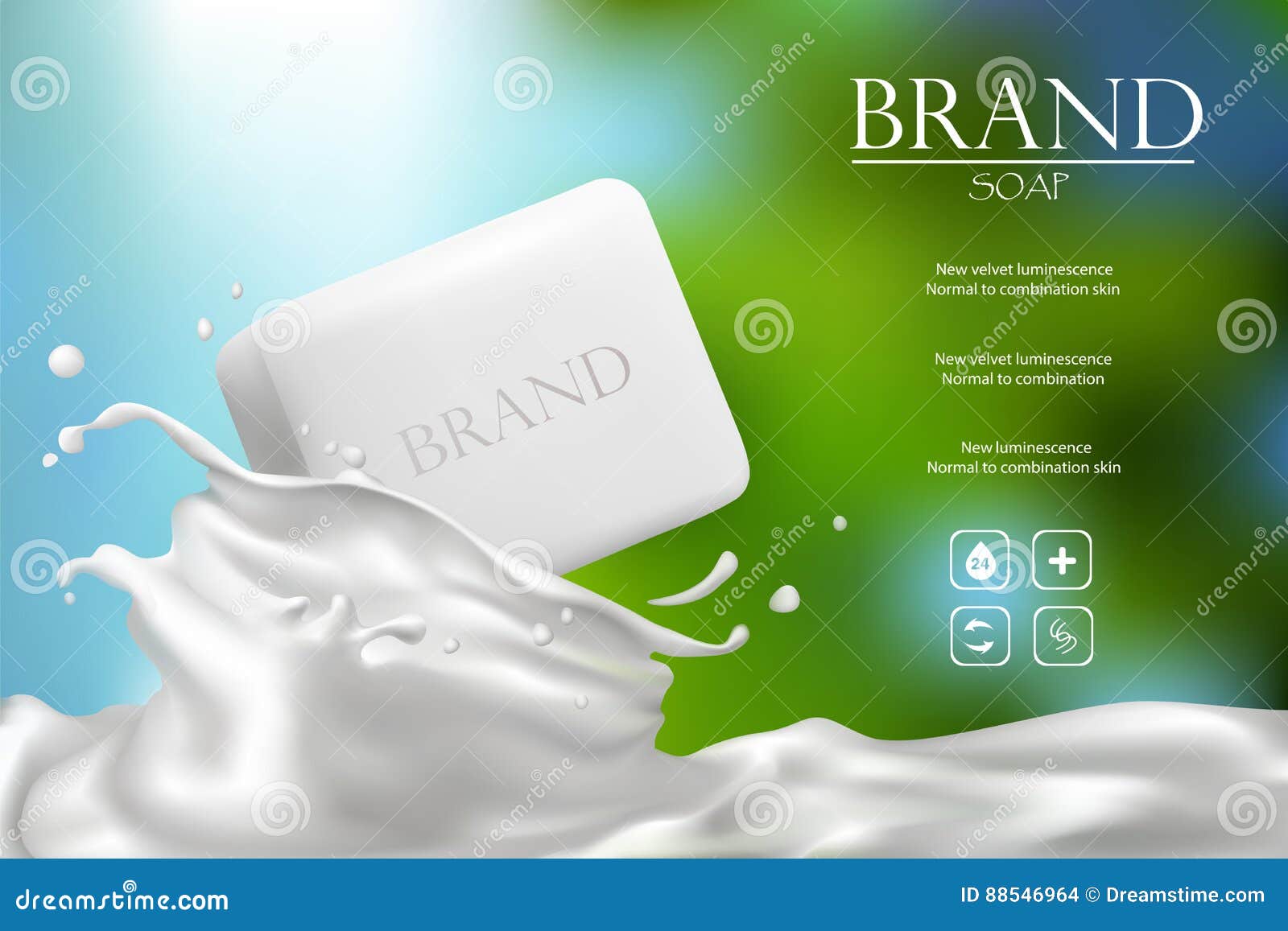 Soap advertisement design stock vector. Illustration of advertisement ...