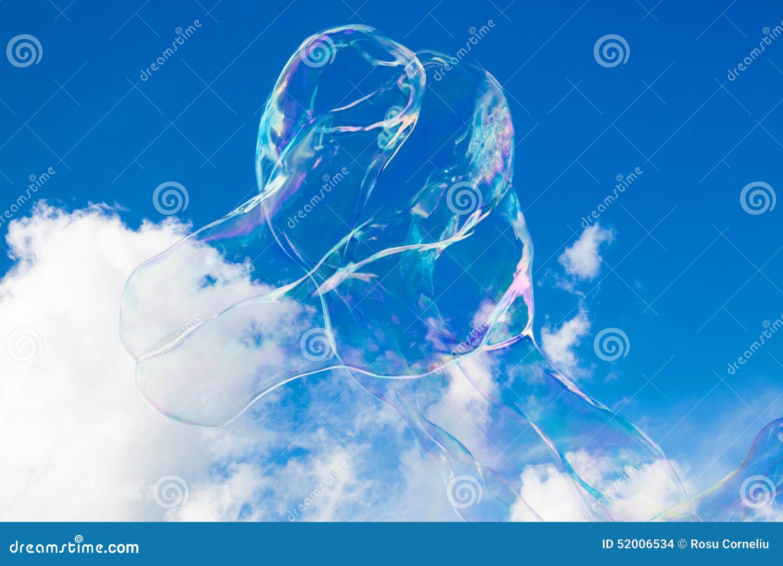 Soap Balloons Against Blue Sky 1 Stock Photo - Image of cloudscape ...