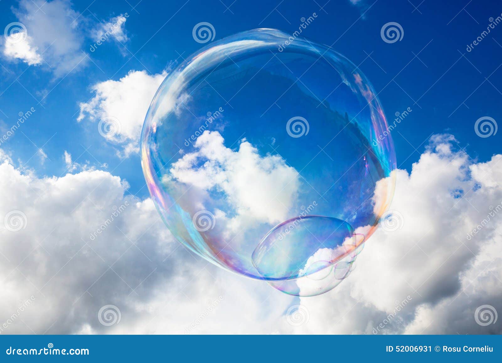 Soap Balloons Against Blue Sky 4 Stock Image - Image of agonies ...