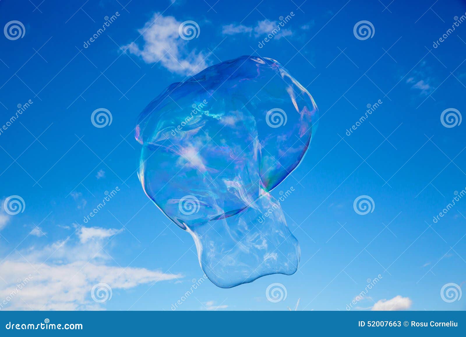 Soap Balloons Against Blue Sky 11 Stock Image - Image of vivid, cloud ...