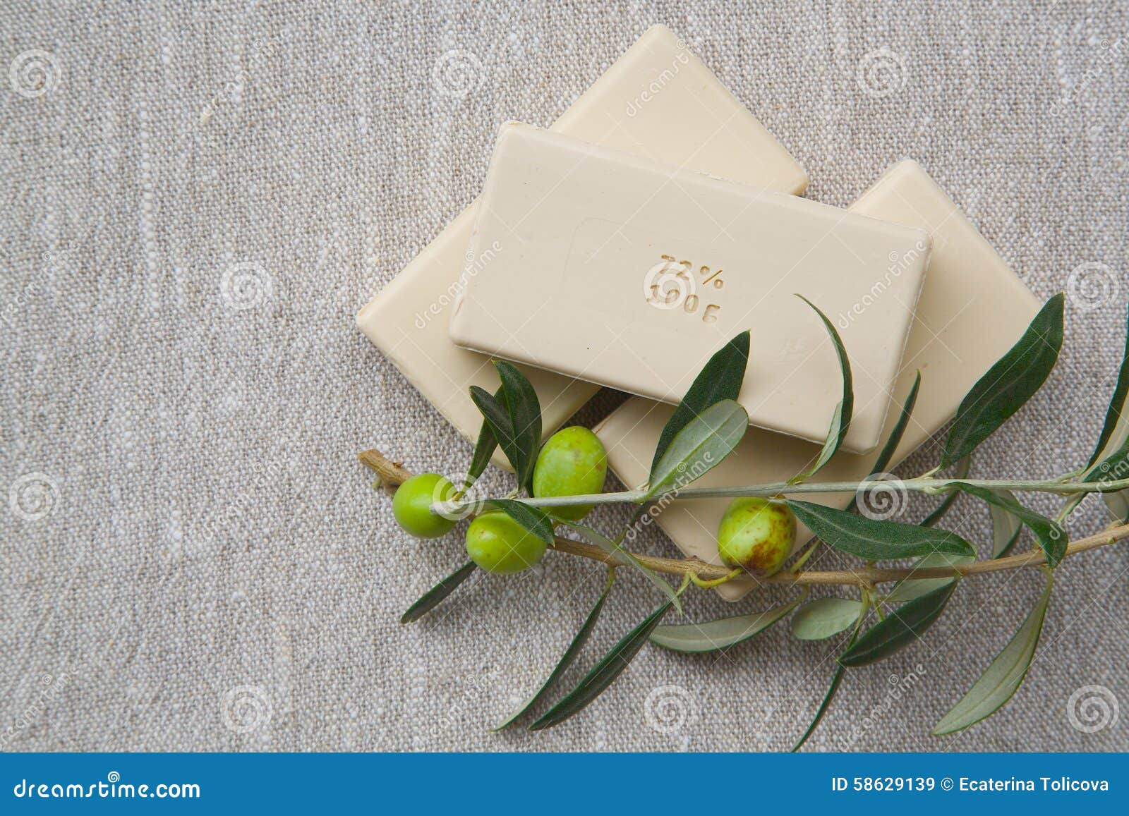 Soap bars with olive oil stock image. Image of natural - 58629139