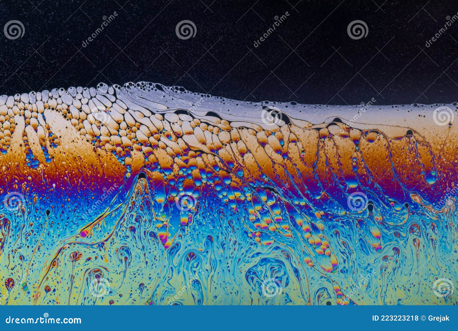 Soap Bubble Abstract Art Patterns Stock Photo - Image of marble, bubble ...