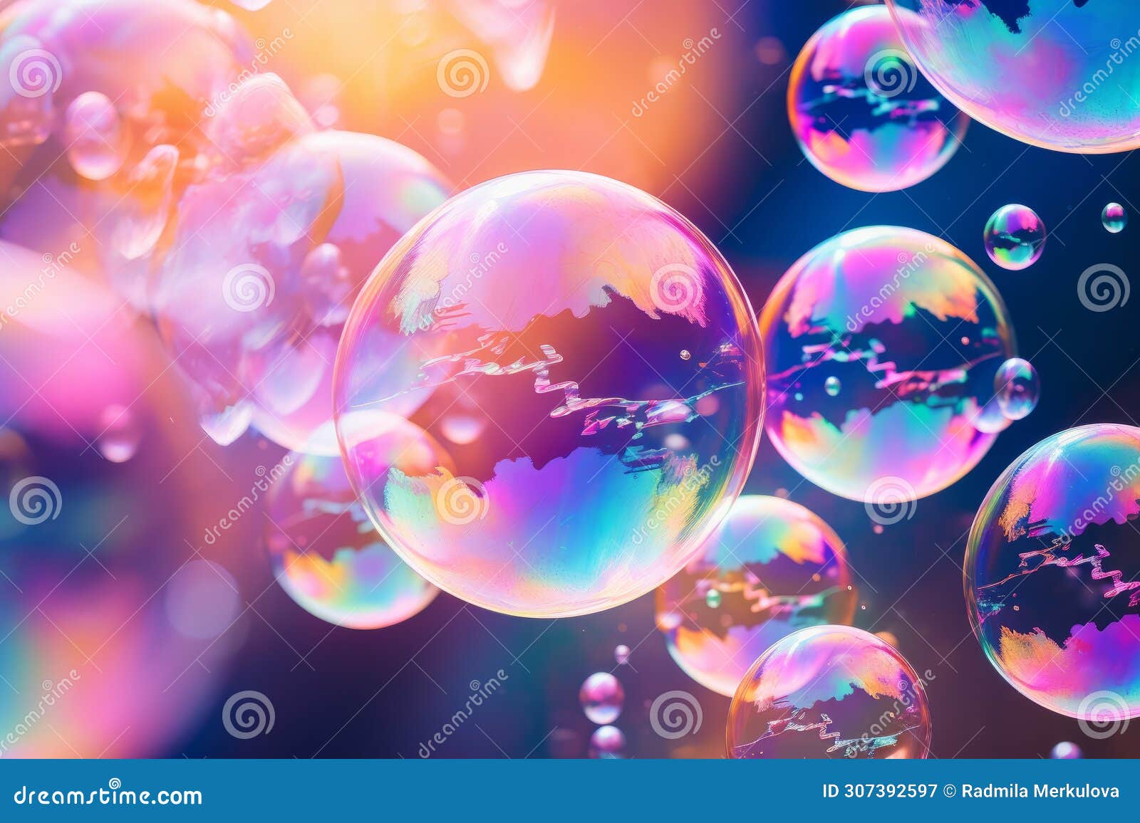Soap Bubble Background Wallpaper Stock Illustration - Illustration of circle, beautiful: 307392597
