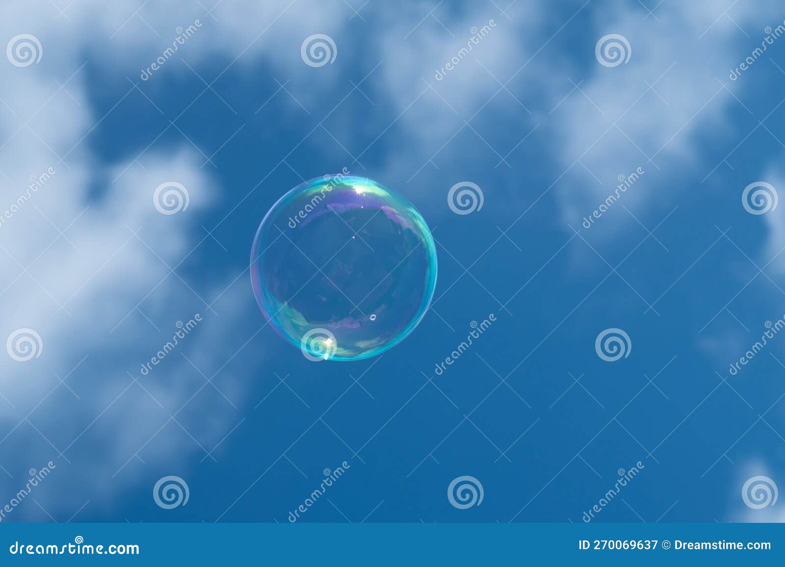 Soap Bubble (Clouds and Sky) Stock Image - Image of screenshot, float: 270069637