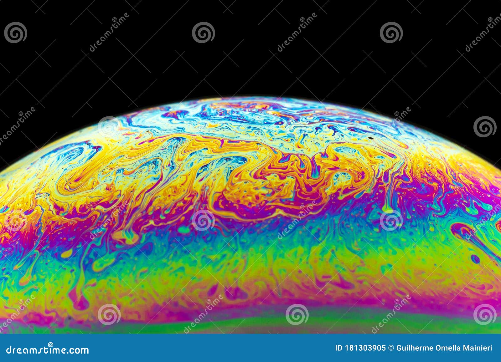 Soap Bubble - Abstract and Colourful Pattern Stock Image - Image of ...