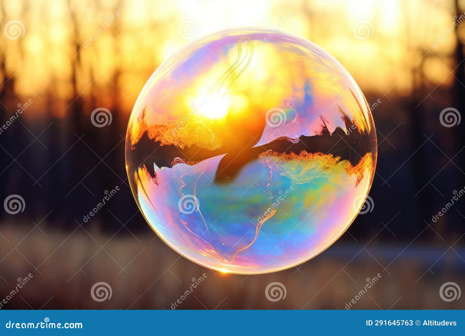 A Soap Bubble Floating in Clean Air Stock Image - Image of clean ...