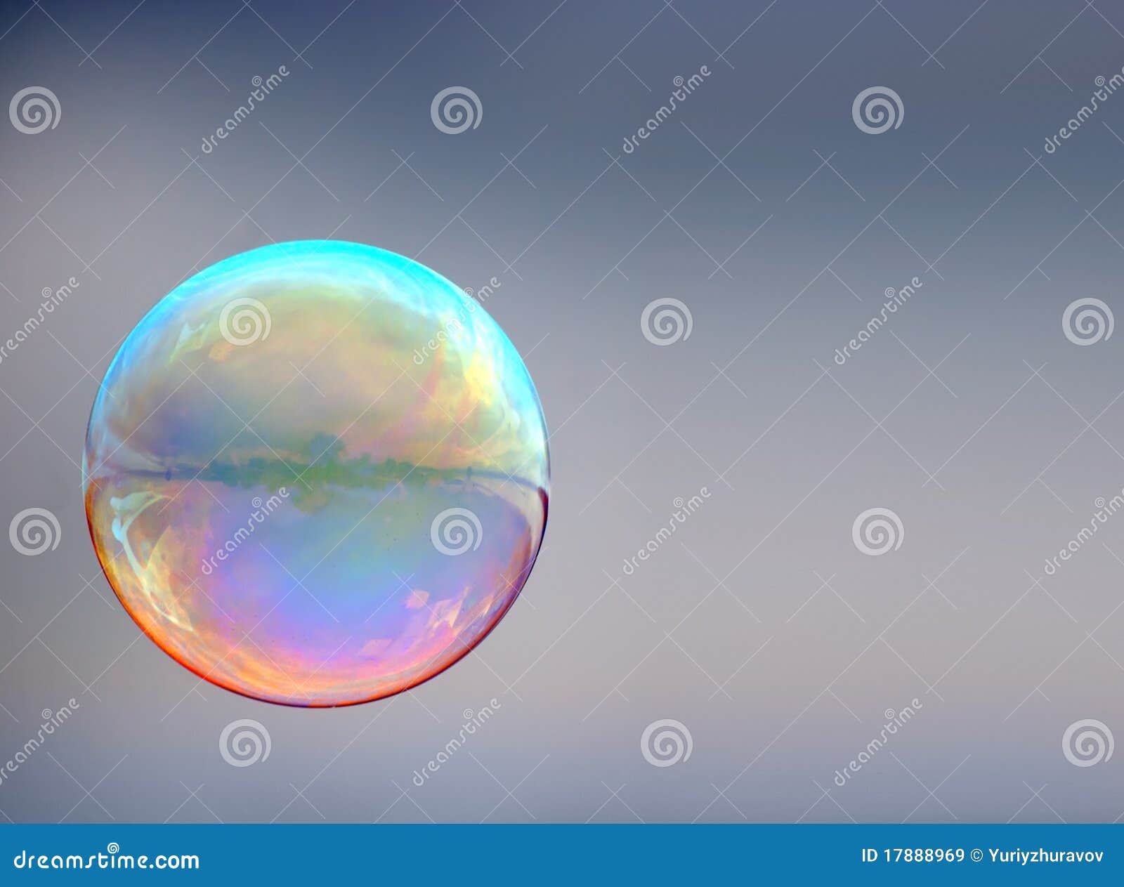 Soap bubble on gray stock image. Image of imagination - 17888969