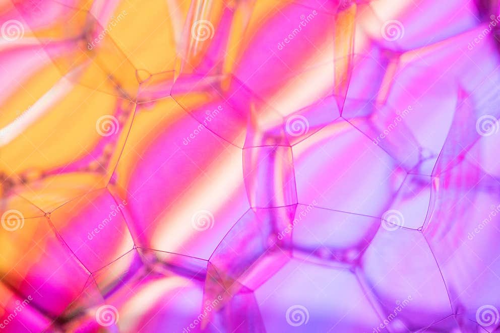 Soap Bubble Structure, Abstract Vivid Colored Background Stock Photo ...