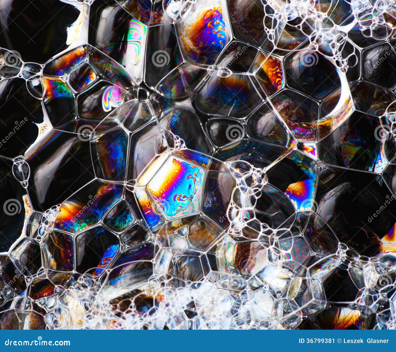 Soap Bubbles Abstract Colorful Macro Structure Stock Image - Image of ...