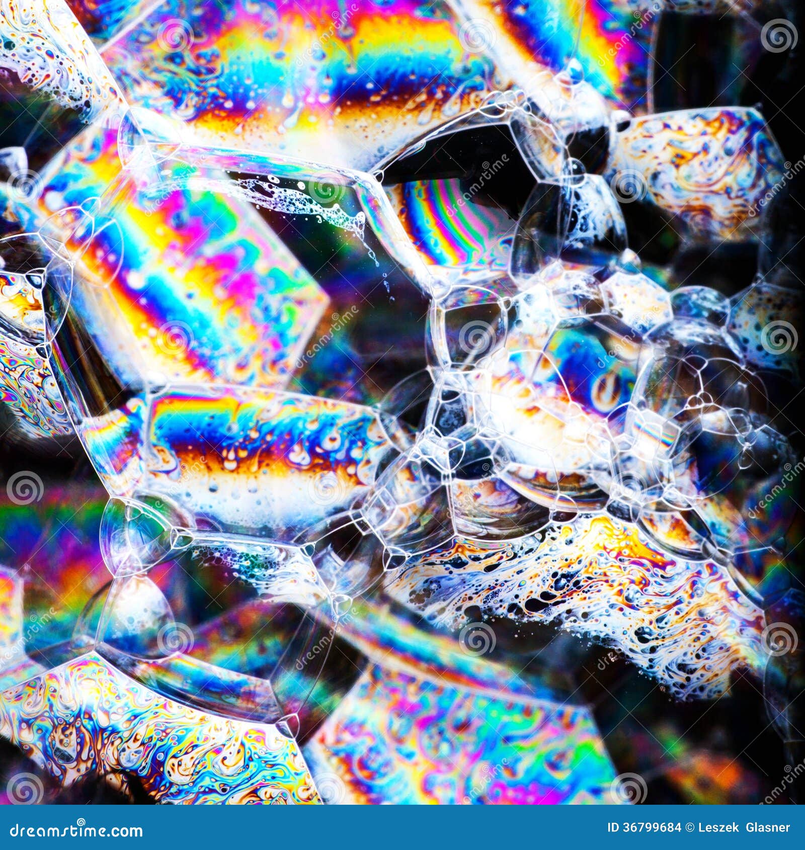 Soap Bubbles Abstract Colorful Macro Structure Stock Photo - Image of ...
