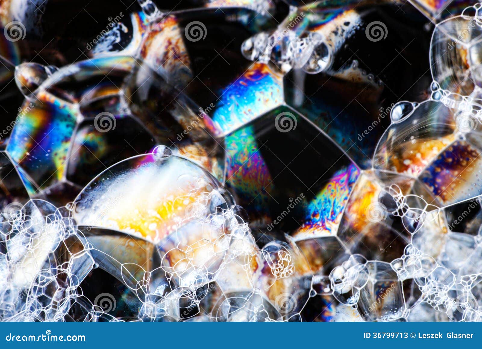 Soap Bubbles Abstract Colorful Macro Structure Stock Image - Image of ...