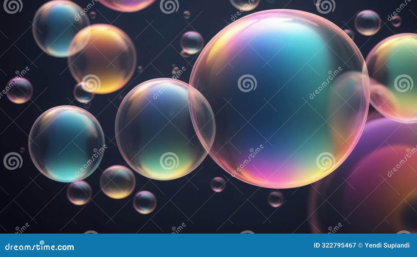 Soap Bubbles Abstract Light Illumination Stock Illustration ...