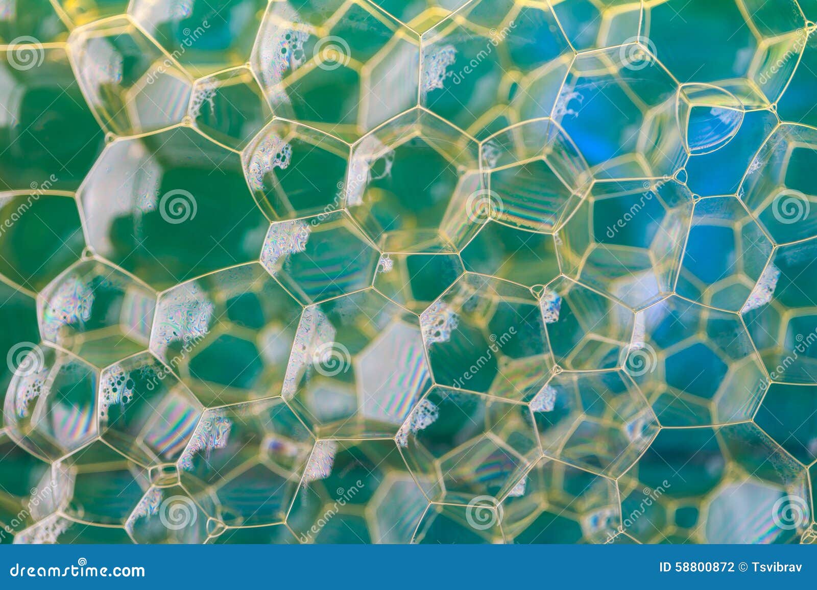 Soap Bubbles Extreme Closeup Creating Multi Layered Pattern Stock Photo ...