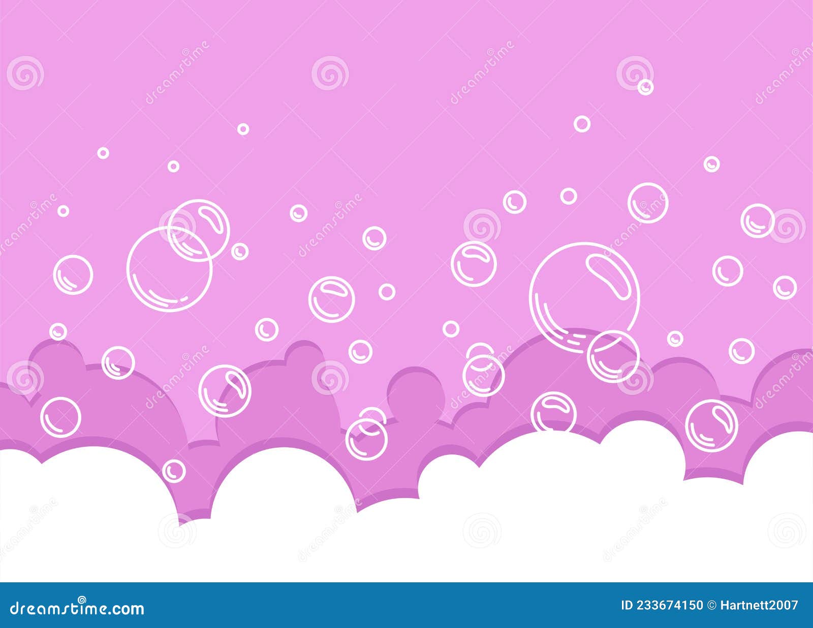 Soap Bubbles and Foam Pink Background. Effervescent and Fizzy Bubble ...