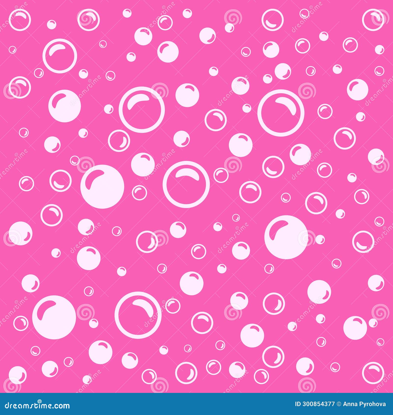 Soap Bubbles on a Pink Background. Stock Illustration - Illustration of ...