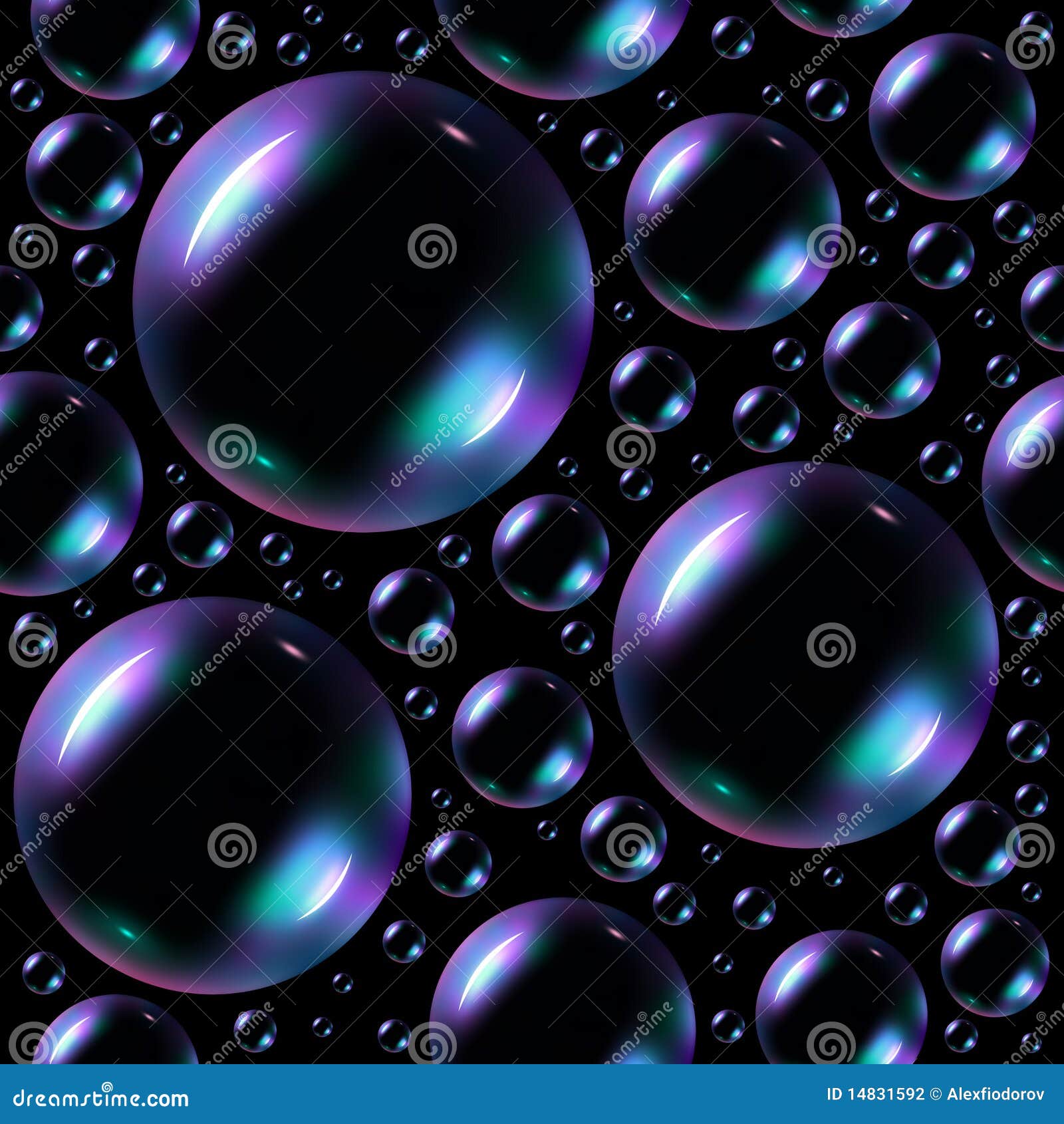 Bubbles Seamless Texture Vector Illustration | CartoonDealer.com #17811302