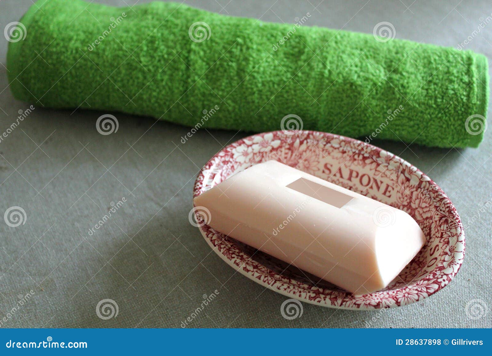 Soap Dish and Face Cloth stock photo. Image of soaps - 28637898