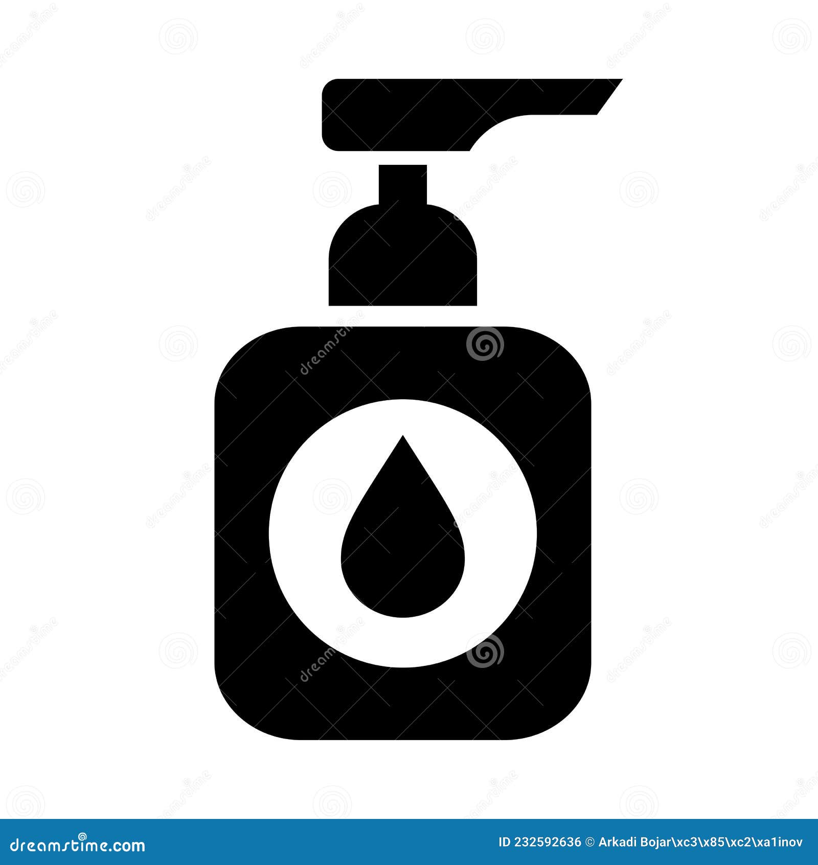 Soap dispenser vector icon stock vector. Illustration of cleaning ...
