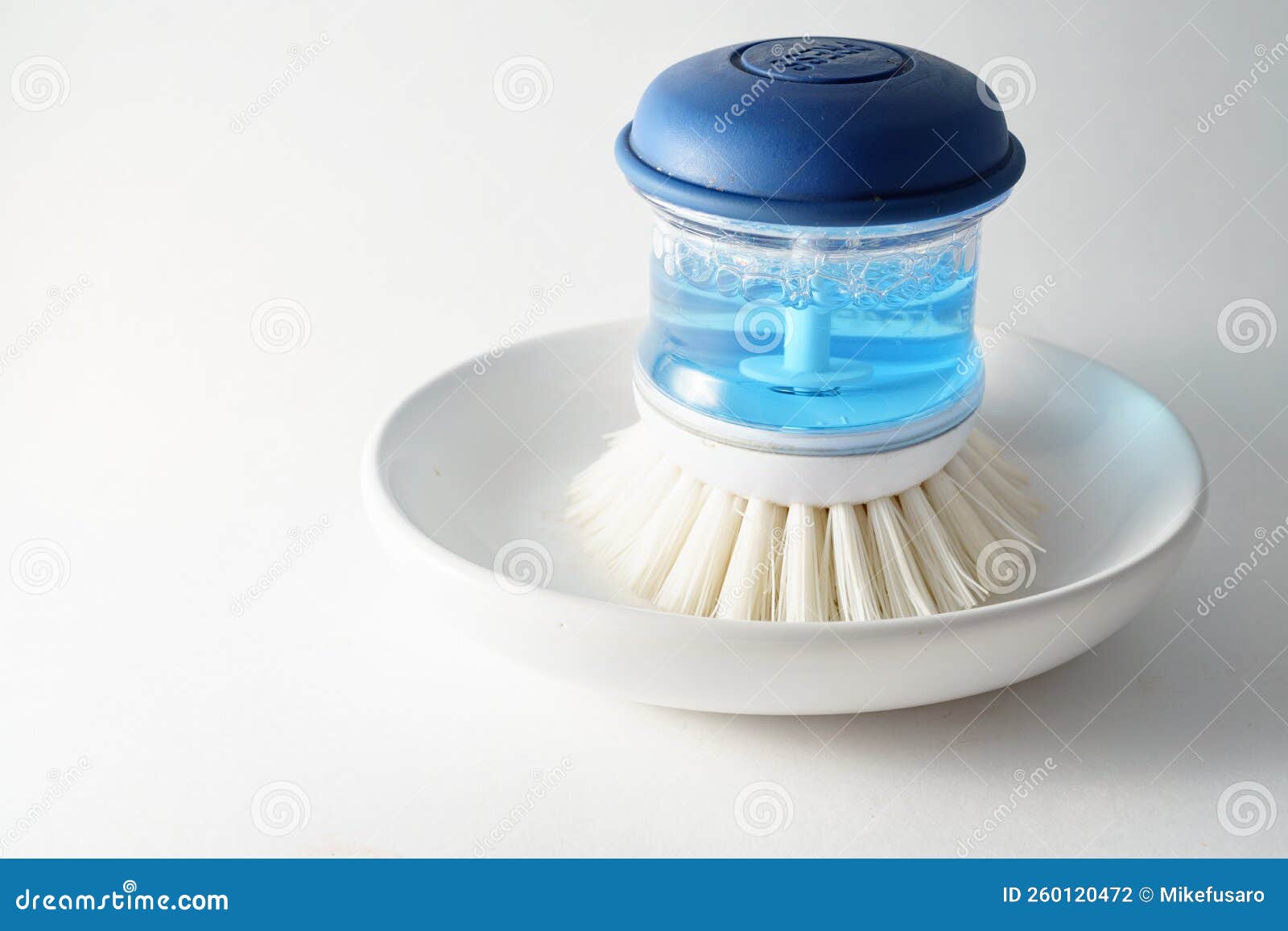 Soap dispensing brush stock photo. Image of housework - 260120472
