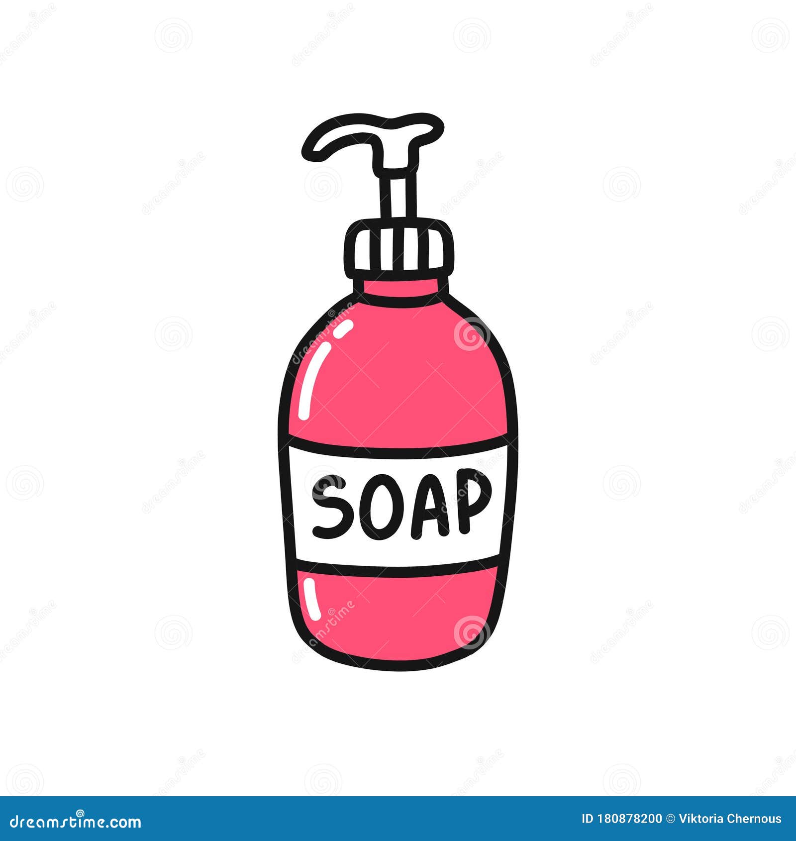 Soap Doodle Icon, Vector Illustration Stock Illustration - Illustration ...