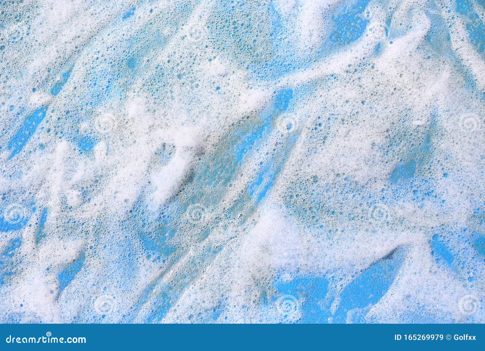 Soap Foam or Bubbles on Cyan Cement Background Stock Image - Image of ...