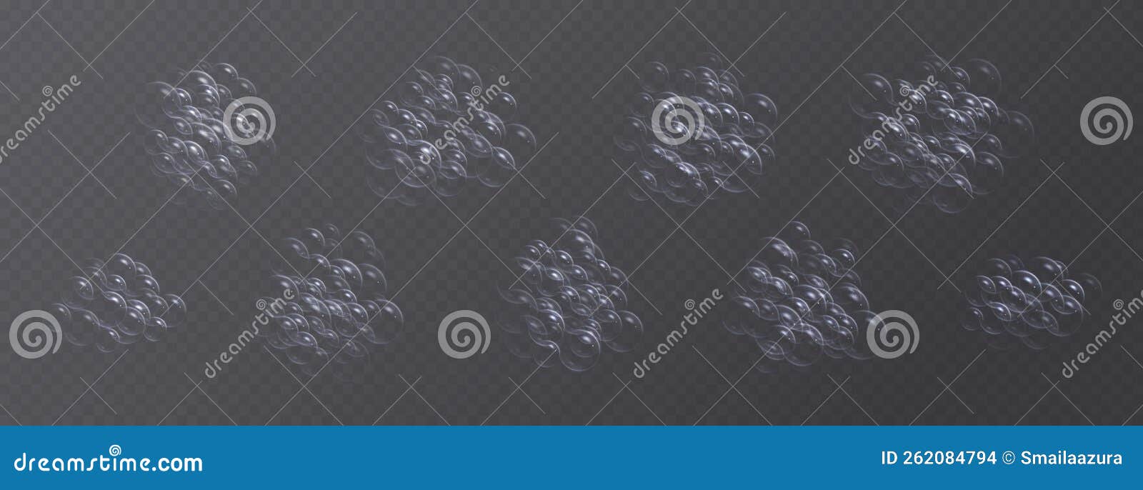 Soap Foam with Bubbles, Realistic Sparkling Shampoo, Bath Lather ...