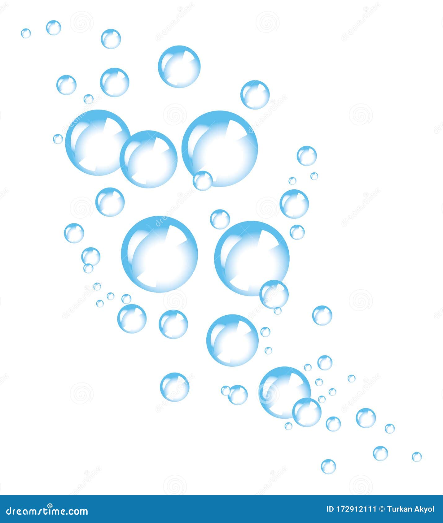 Foam Bubbles Isolated On Transparent Backdrop. Bath Soap Effect Or ...