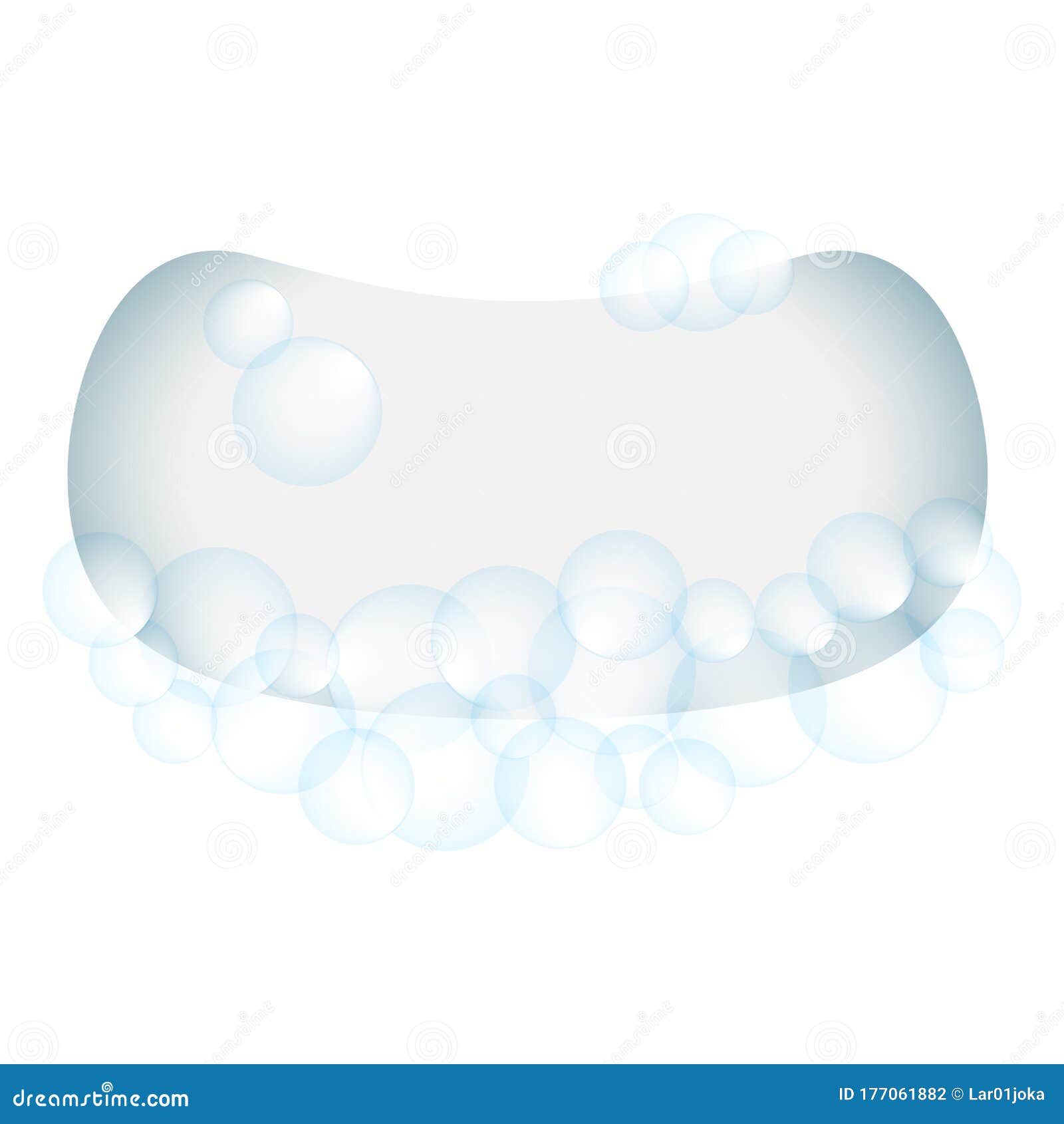 Soap with foam stock vector. Illustration of isolated - 177061882