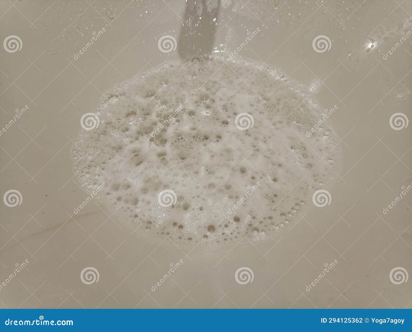 Soap Foam in the Sink after Handwashing Stock Photo - Image of water ...