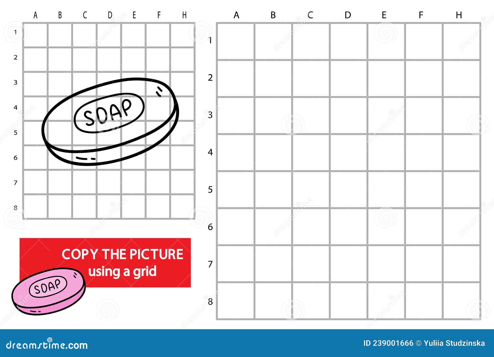 Soap grid copy picture stock vector. Illustration of painting - 239001666
