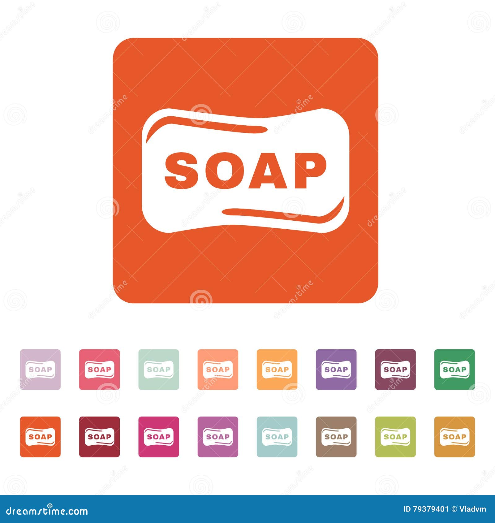 The soap icon. Soap symbol stock vector. Illustration of toiletries ...