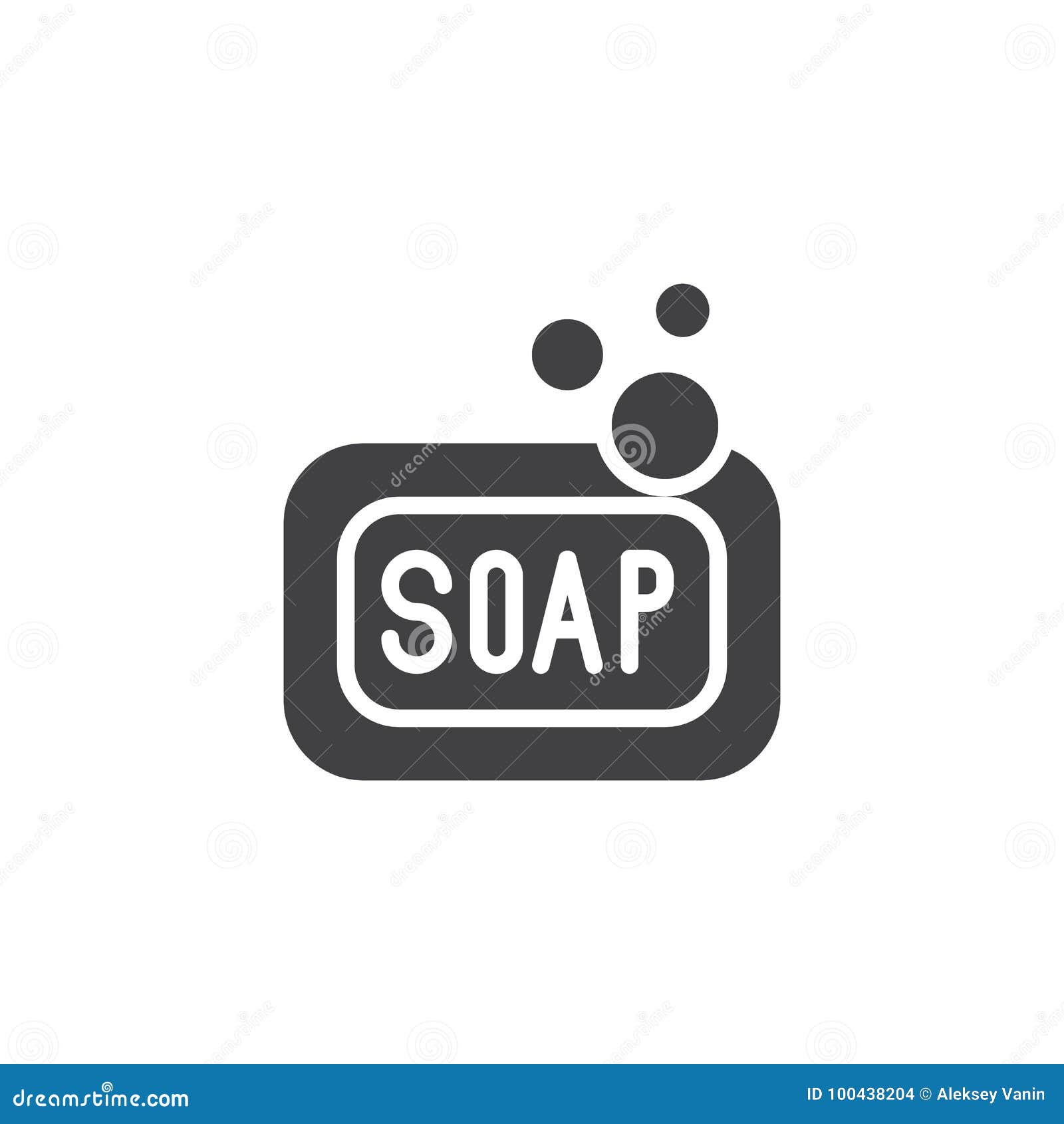 Soap icon vector stock vector. Illustration of clean - 100438204