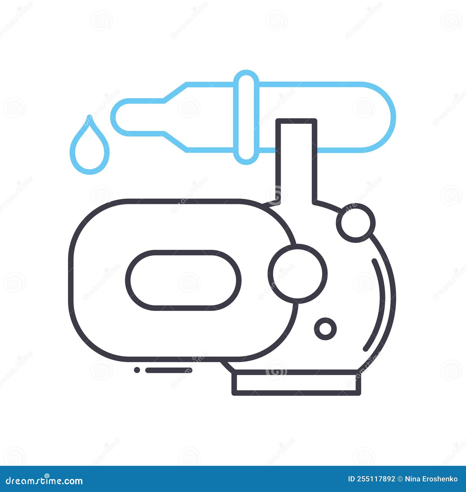 Soap Making Line Icon, Outline Symbol, Vector Illustration, Concept ...