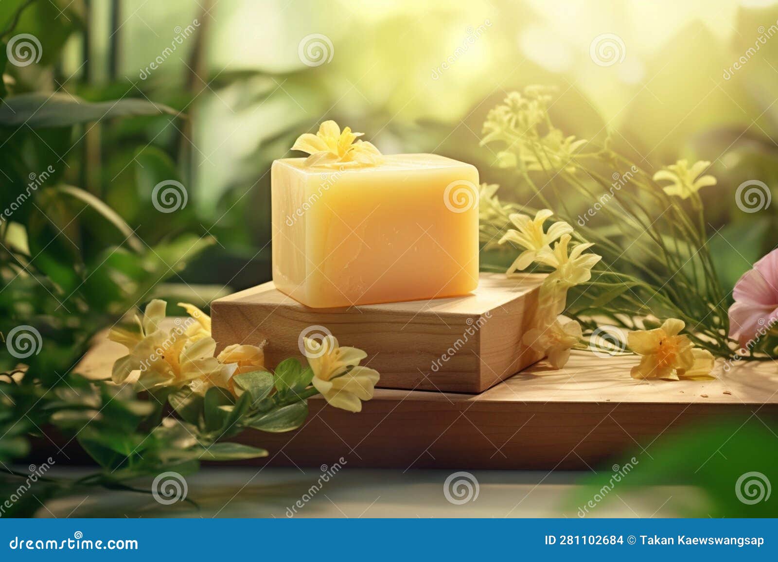Soap is Pale Yellow Rectangle - Generative Ai Illustration Stock ...