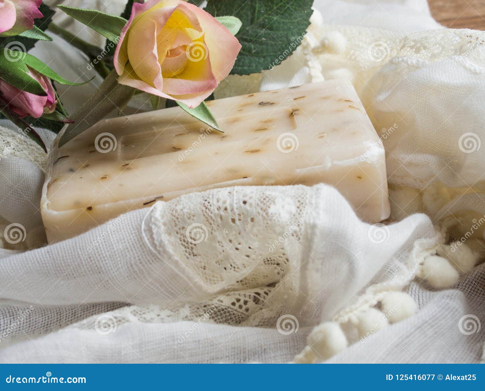 Soap and rose stock image. Image of nature, vintage - 125416077