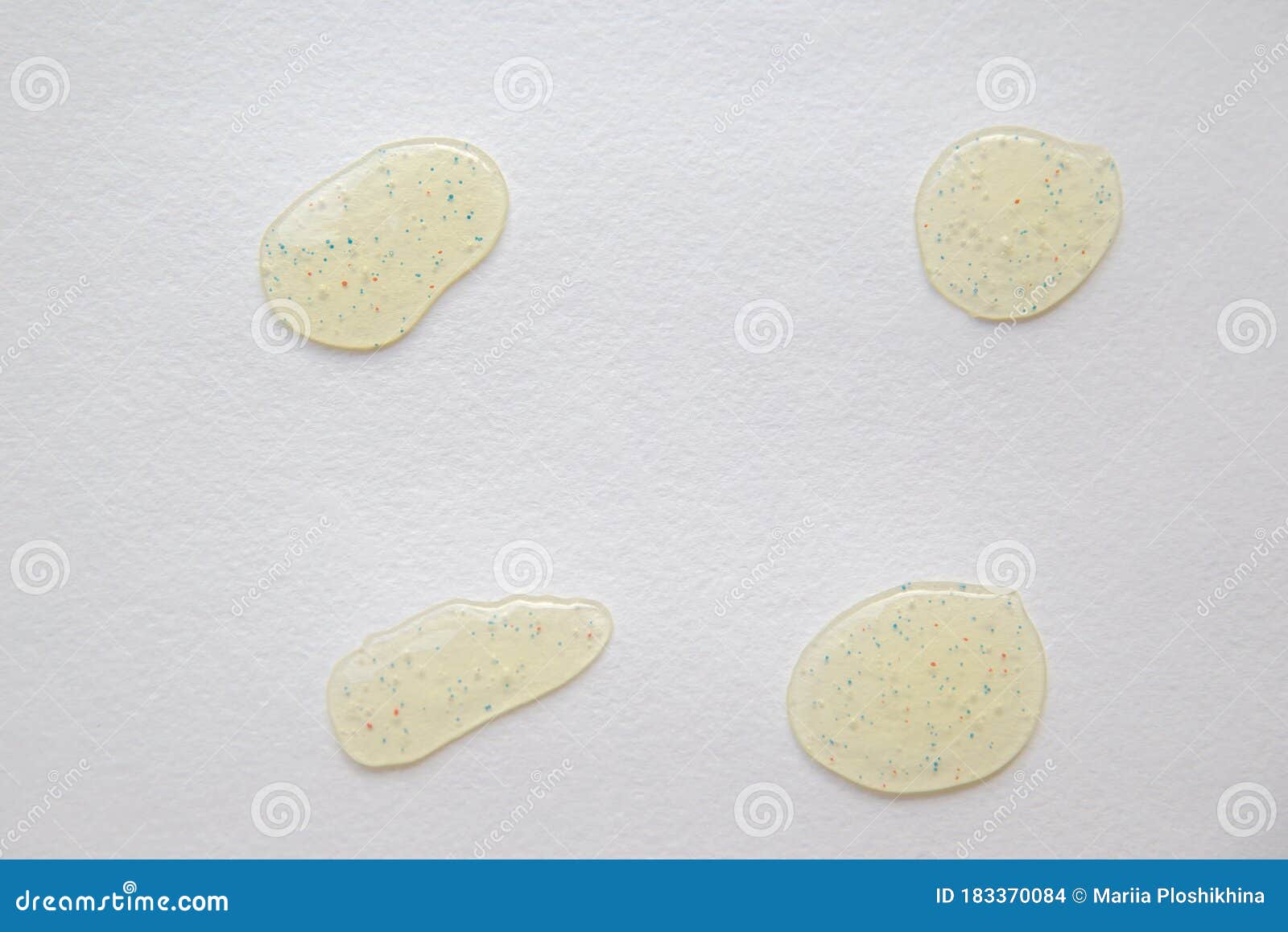 Scrub Sample Swatch Smear Drop Isolated On White. Peach Peeling Texture ...