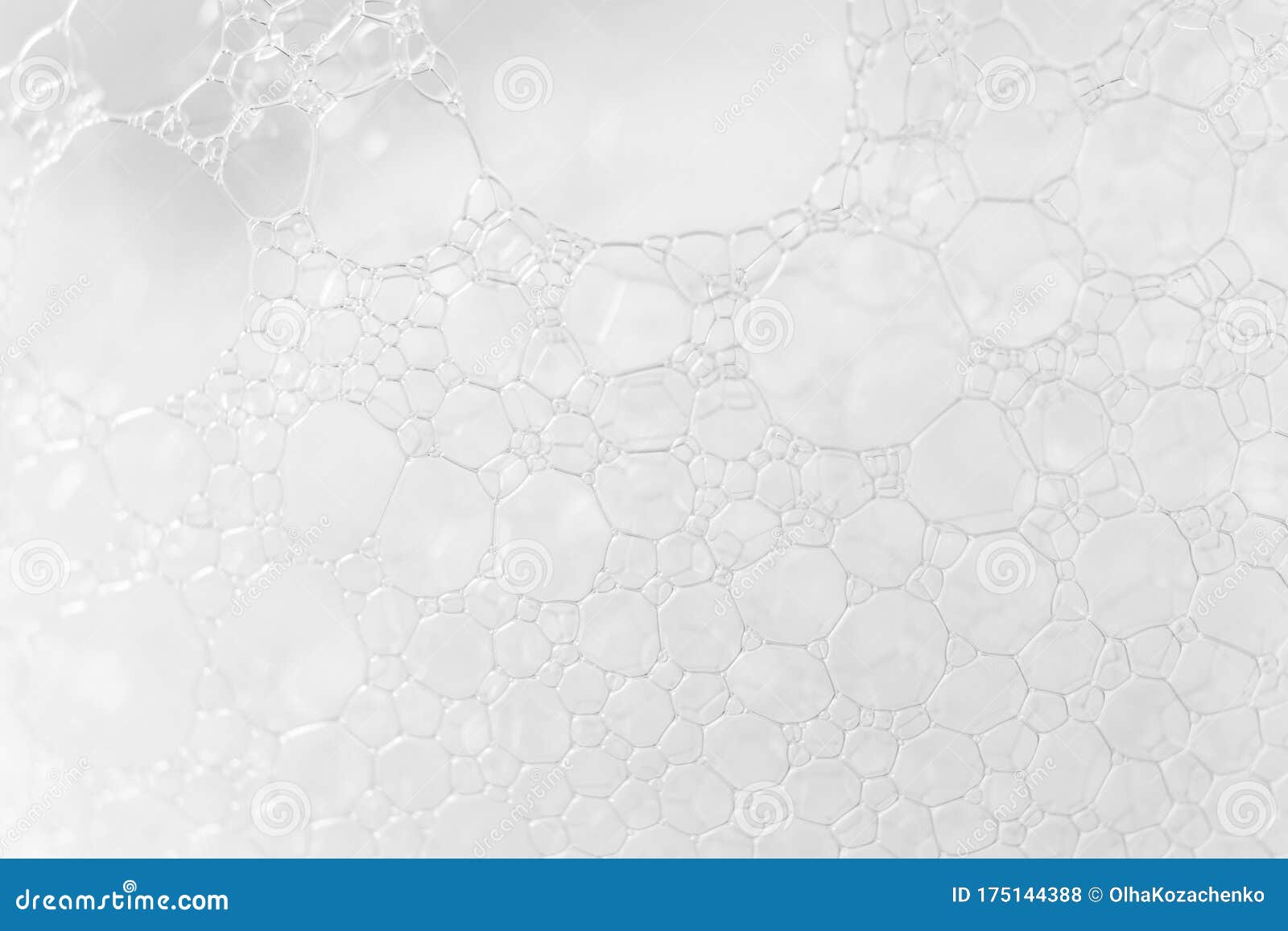Soap or Shampoo Foam Texture with Selective Focus, Close-up. Macro ...