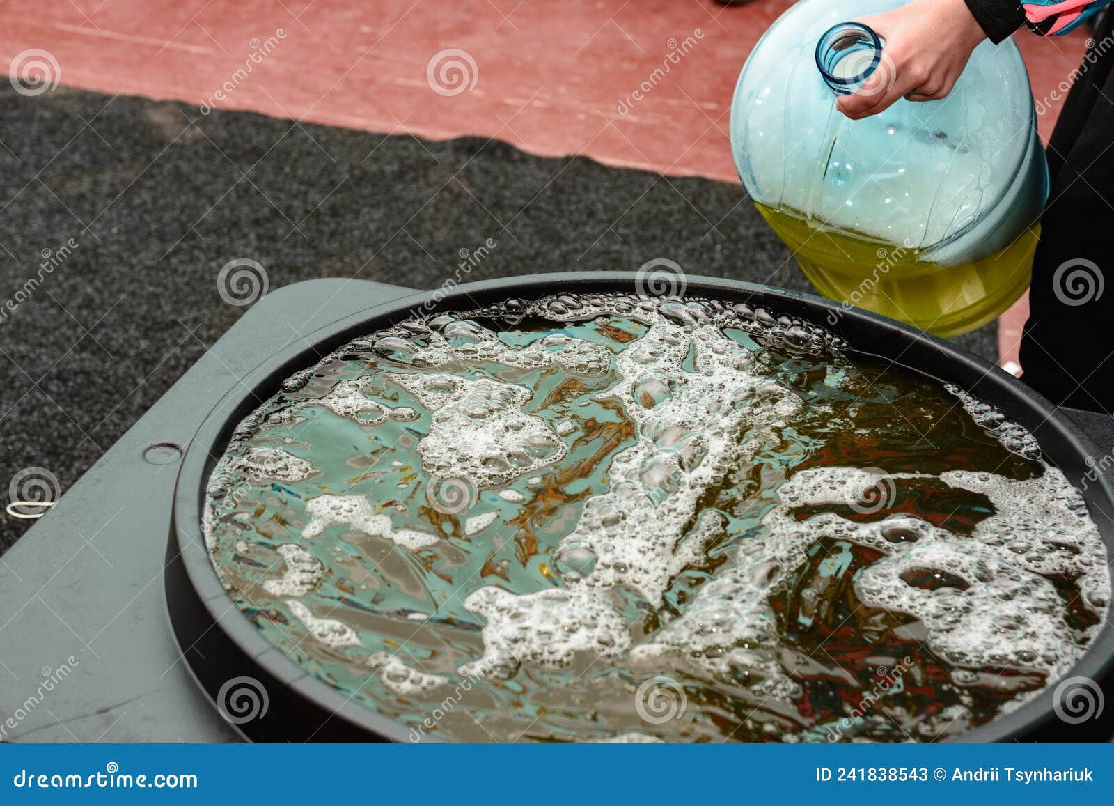 Soap Solution for the Holiday with Soap Bubbles Close Up, Soap Solution ...