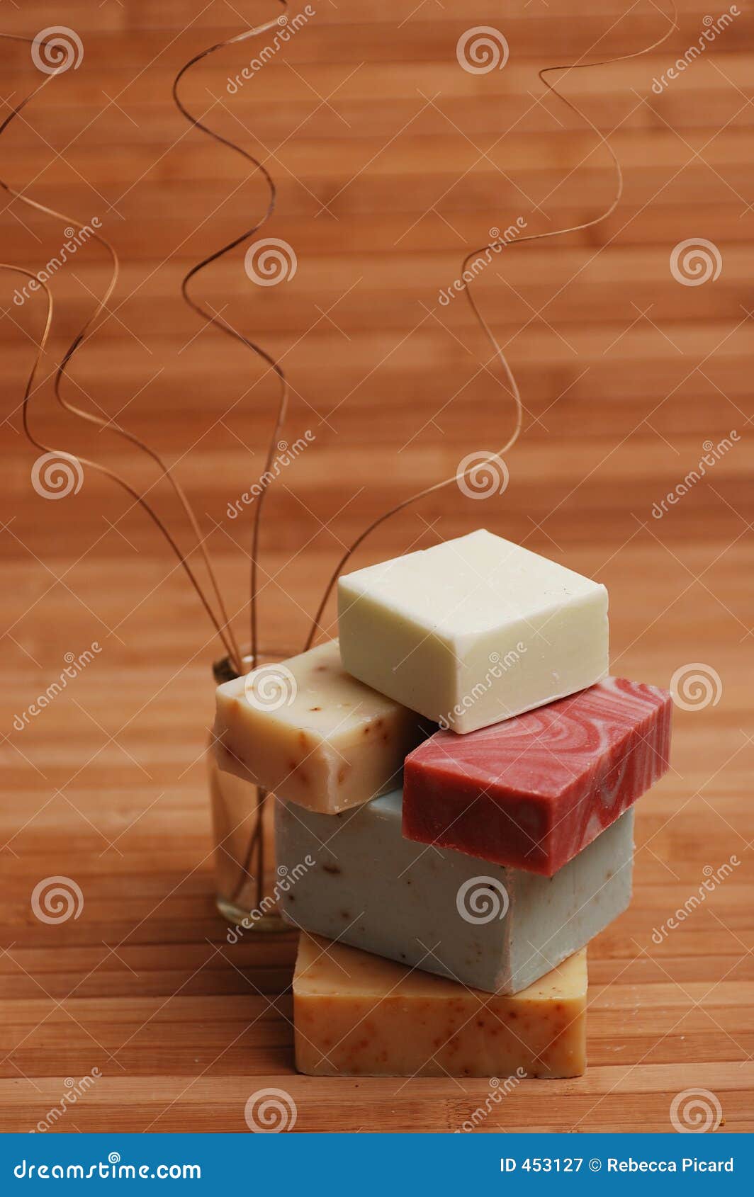 Soap Stack with Curly Branches Stock Image - Image of massage, organic ...