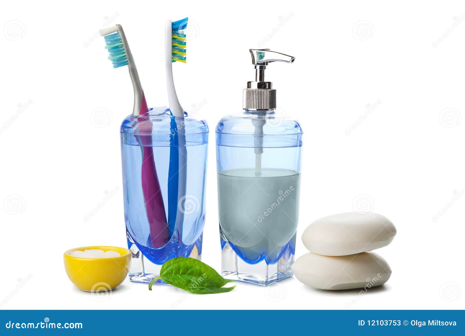 Soap and Toothbrushes Isolated Stock Image - Image of natural, hygiene ...