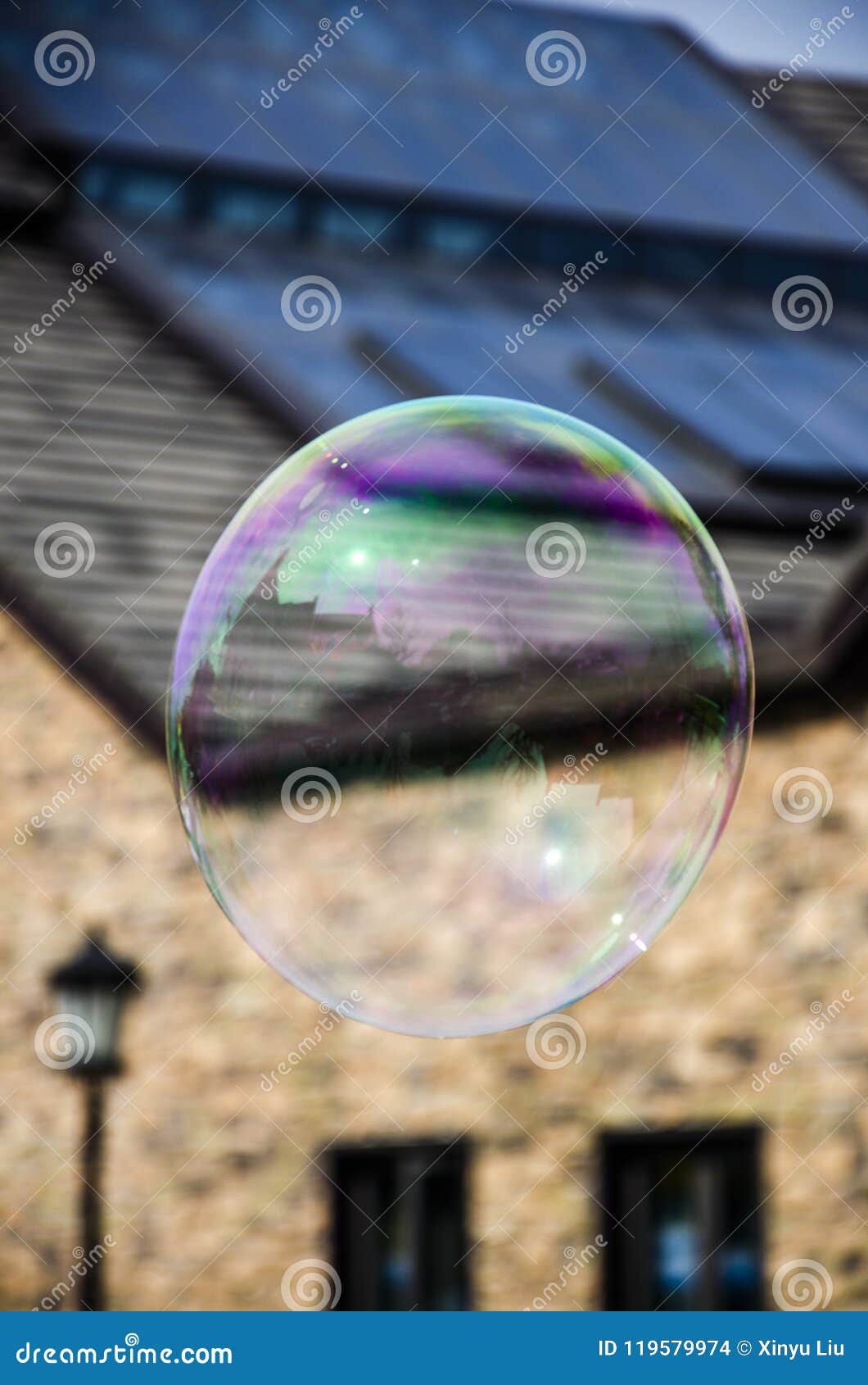 Bubble is Flying in the Sky Stock Photo - Image of water, bubble: 119579974